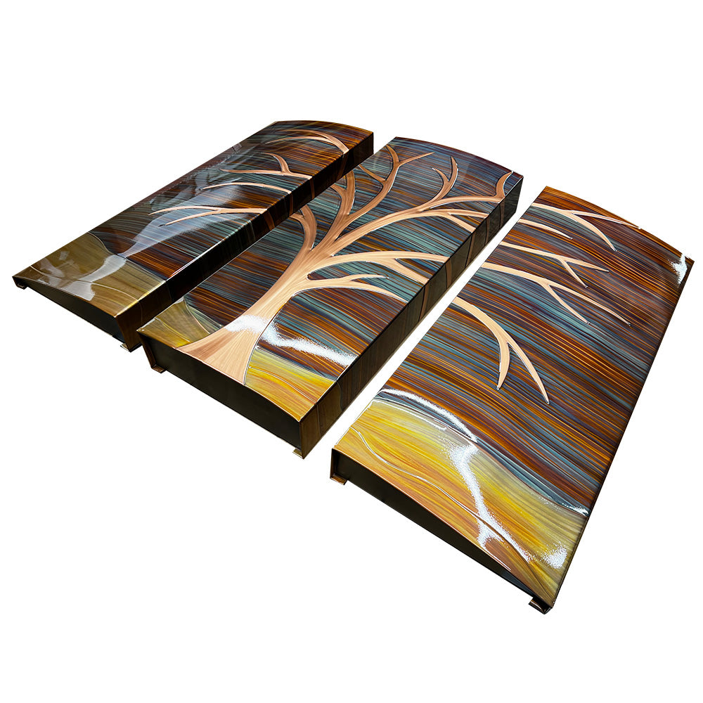 Copper Art – Agave – Triptych – Studio G7